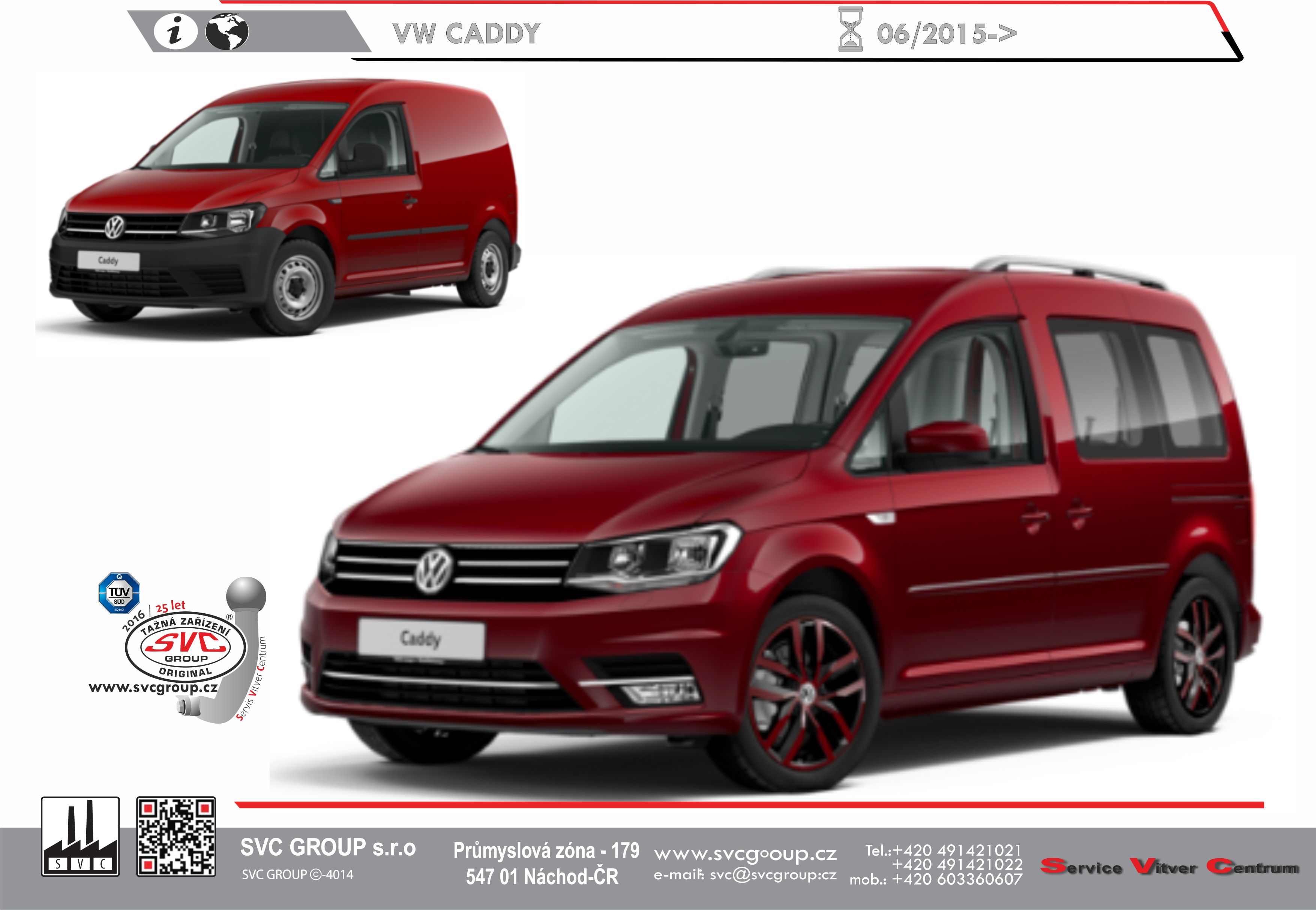 Tažné zařízení Volkswagen Caddy - 2K / 2C / SA (1/2016 ...