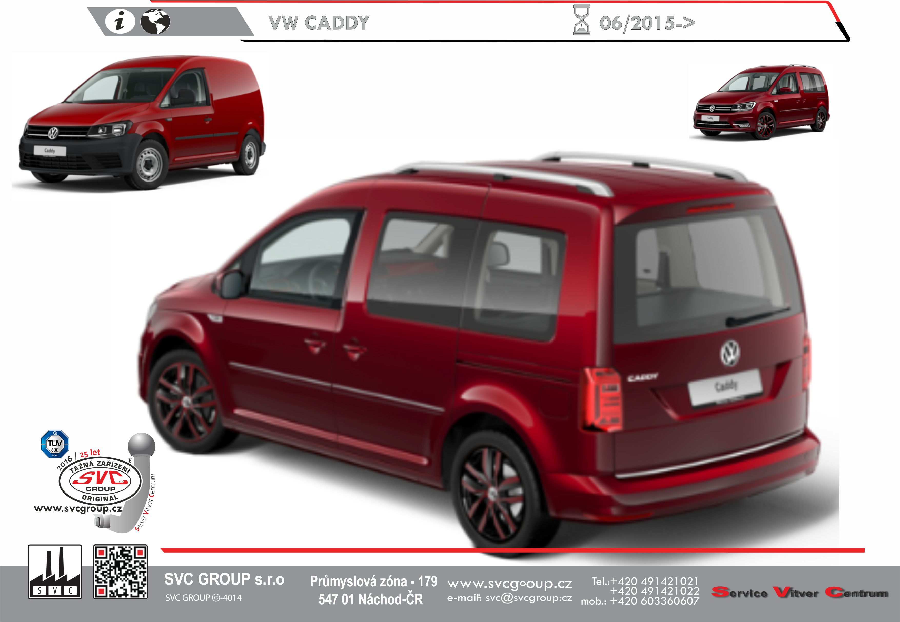 Tažné zařízení Volkswagen Caddy - 2K / 2C / SA (1/2016 ...